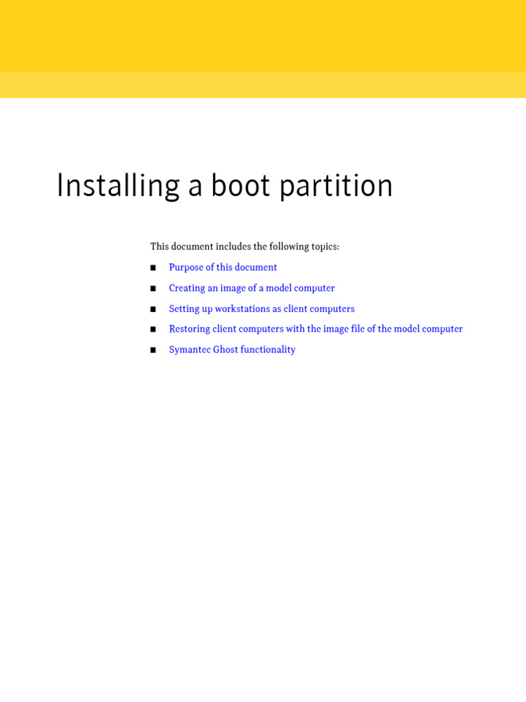 Installing A Boot Partition | Download Free PDF | Ip Address | Booting