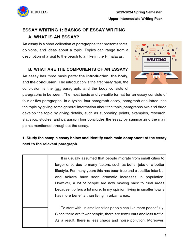 Upper-Intermediate Essay Writing Guide | PDF | Essays | Brainstorming