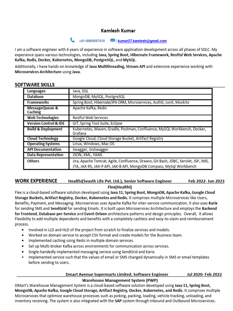 Kamlesh Resume | Download Free PDF | Cloud Computing | My Sql