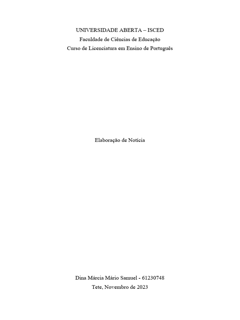 Notícias de Mutarara: Saúde e Economia | PDF | Moçambique