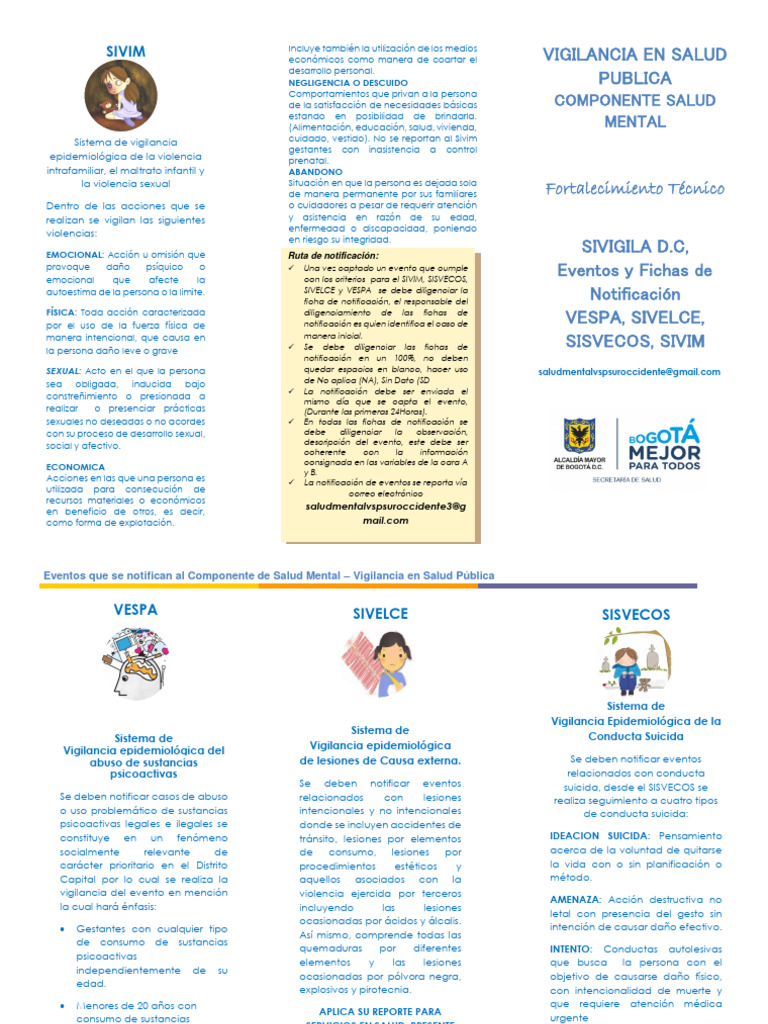 Plegable Salud Mental | PDF | Violencia | Abuso infantil