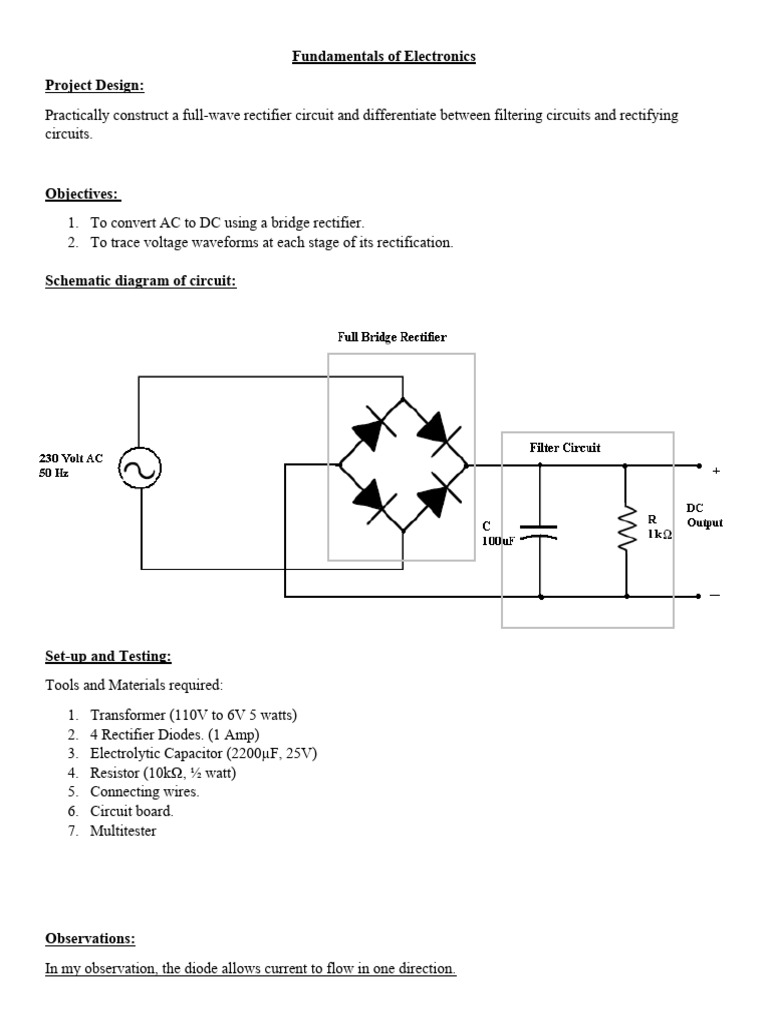 Fundamentals of Electronics For Students | PDF | Rectifier | Diode