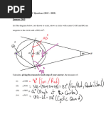Circle Theorem CXC Past Papers | PDF