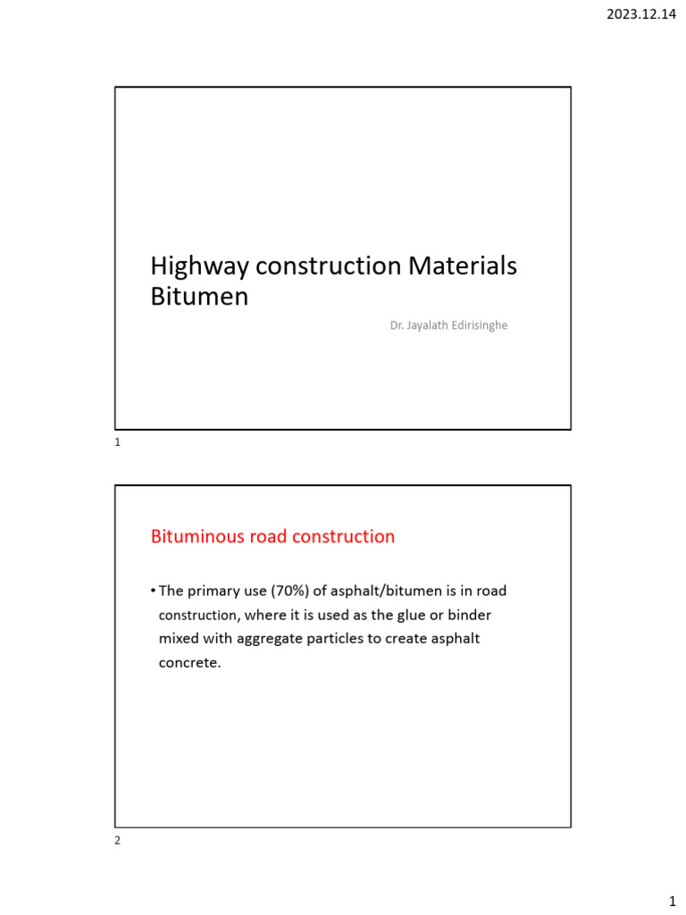 Bitumen | PDF | Ductility | Distillation