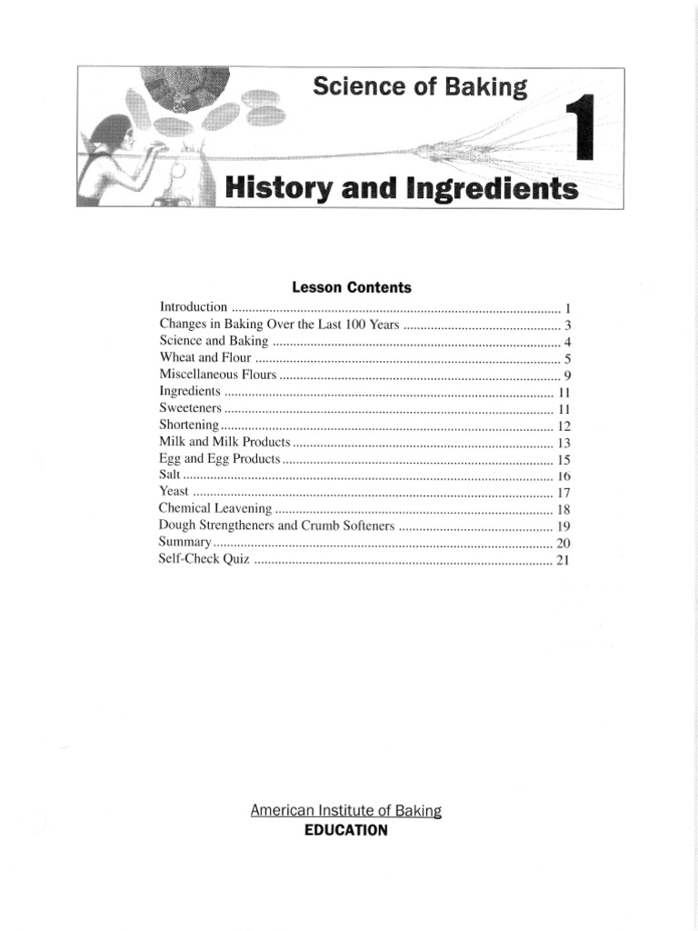 Lesson 01 - History and Ingredients | PDF