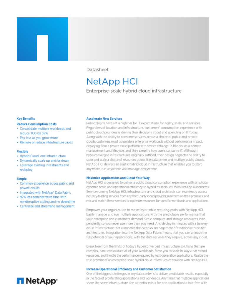 Netapp HCI Ds-3881new | PDF | Cloud Computing | Scalability