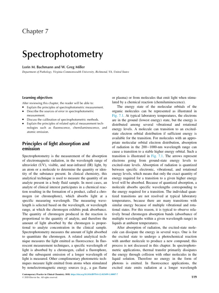 Principles of Spectrophotometry Explained | PDF | Spectrophotometry ...