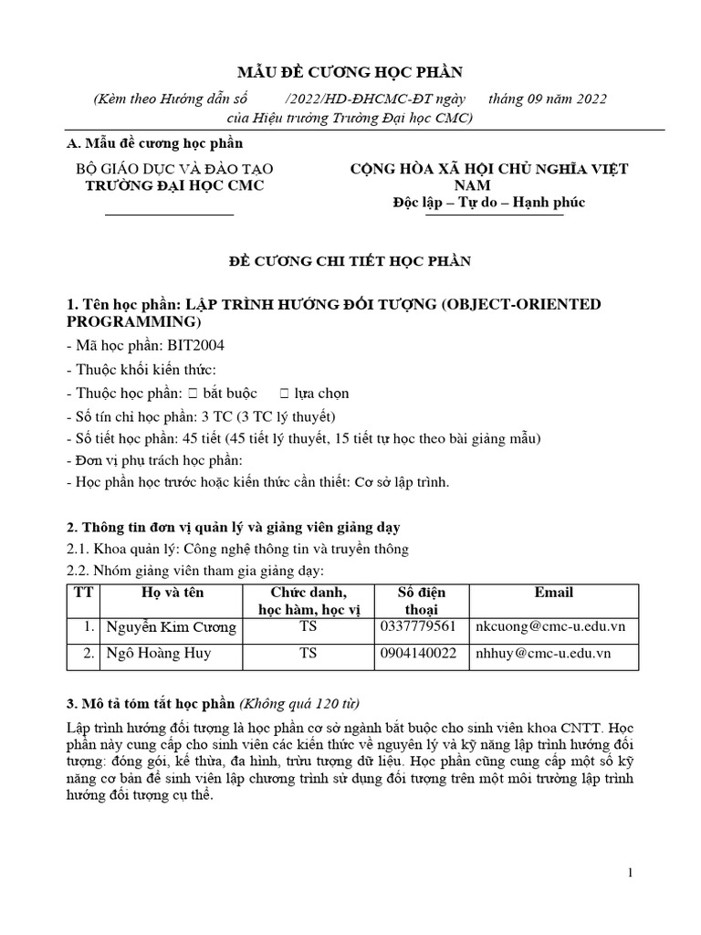 BIT2004 OOP Final | PDF