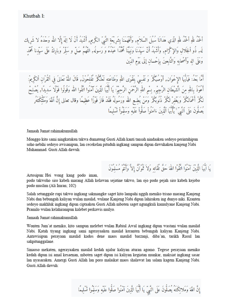Khutbah Jumat Pdf