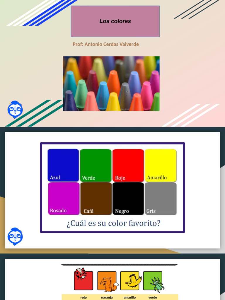 Objetos y colores en español | PDF | Color