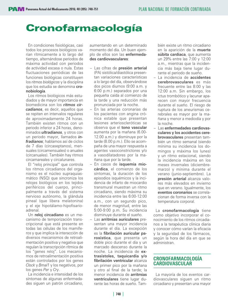 Pam 395 24-748-751 Formacion-Continuada | PDF | Ritmo circadiano ...
