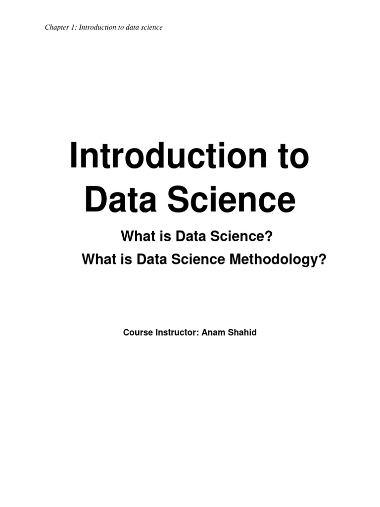 Introduction To Datascience | PDF | Internet Of Things | Machine Learning