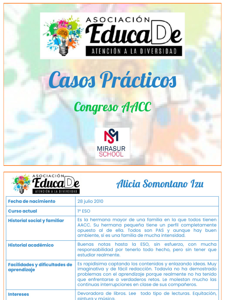 CASOS Aacc | PDF | Aprendizaje | Salón de clases