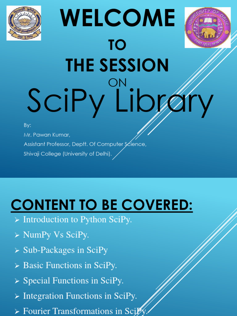 Scipy Lib | PDF | Matrix (Mathematics) | Interpolation