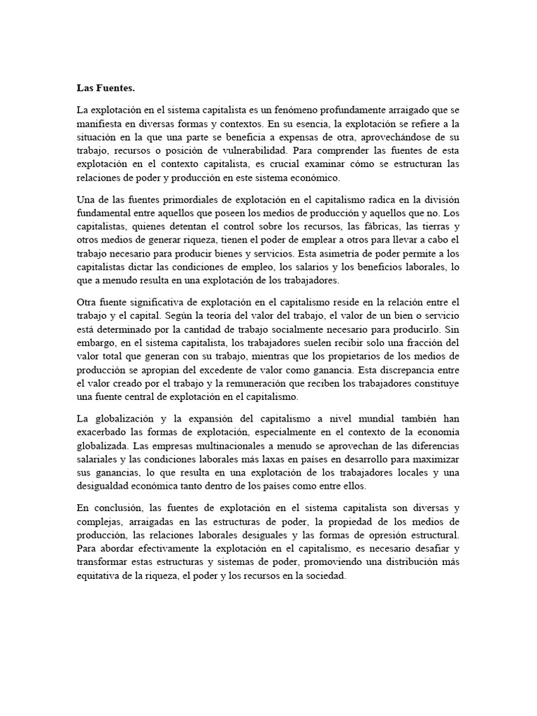 Unid 5, Act.1 Economia Politica | PDF | Explotación del trabajo | Capitalismo