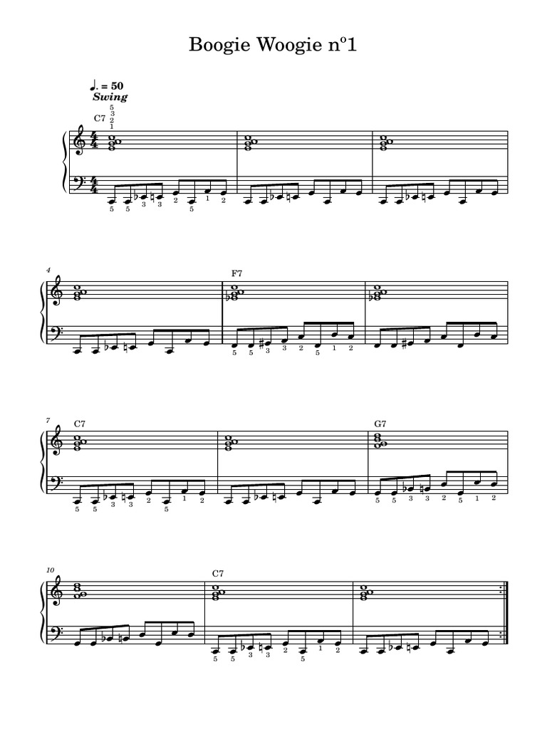 Boogie Woogie Nº1 | PDF