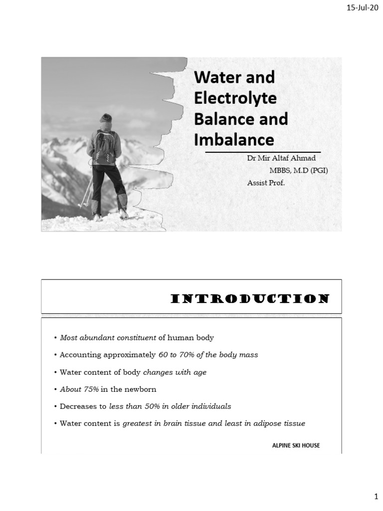 Water and Electrolyte Balance Explained | PDF | Angiotensin | Physiology