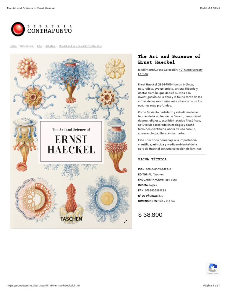 The Art and Science of Ernst Haeckel | Descargar gratis PDF | Evolución | Biología evolucionaria