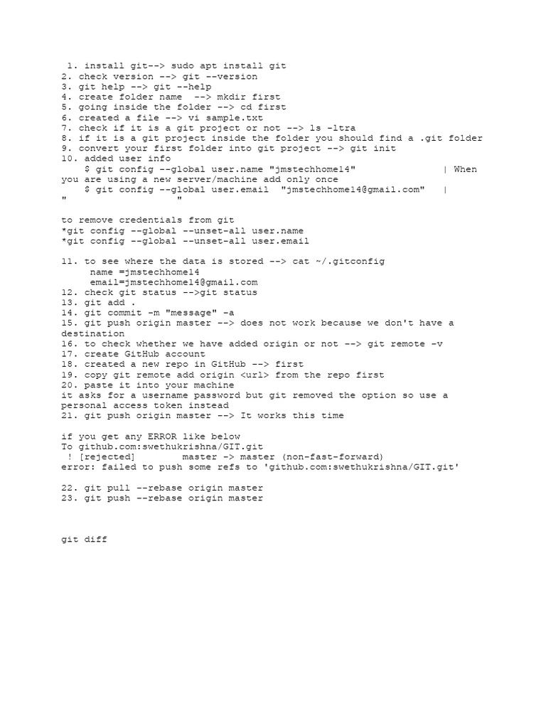 Steps To Create A Reppository in Git (19 Files Merged) | PDF | Software Bug | Computer File