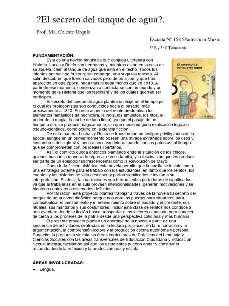 El Secreto Del Tanque de Agua | PDF | Sustantivo | Género gramatical