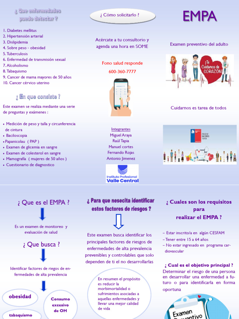Triptico Empa | PDF | Obesidad | Diabetes