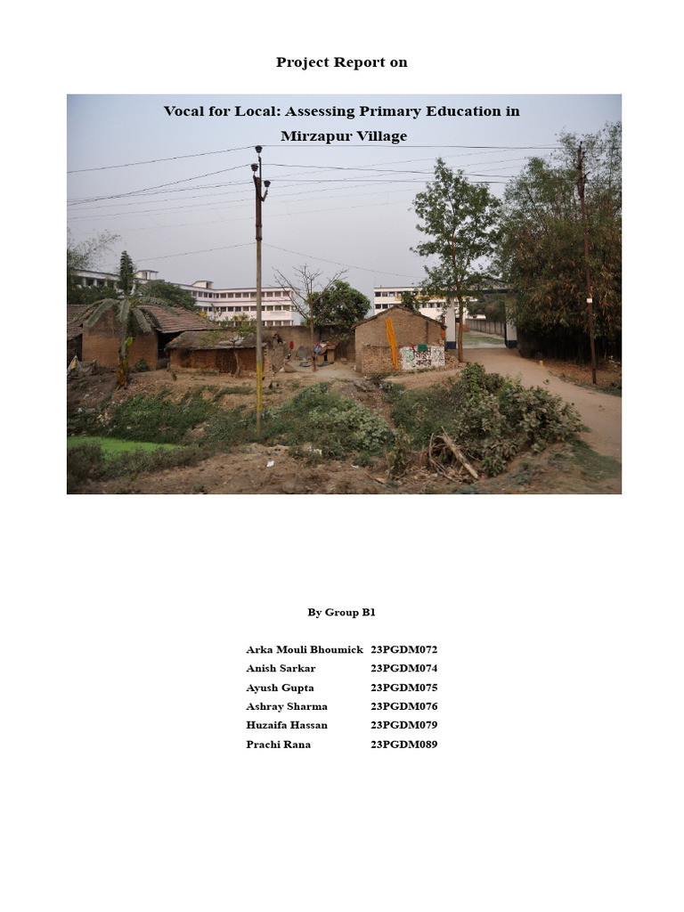 Anish Sarkar - B1 Project Report EEP | PDF | Methodology | Qualitative Research