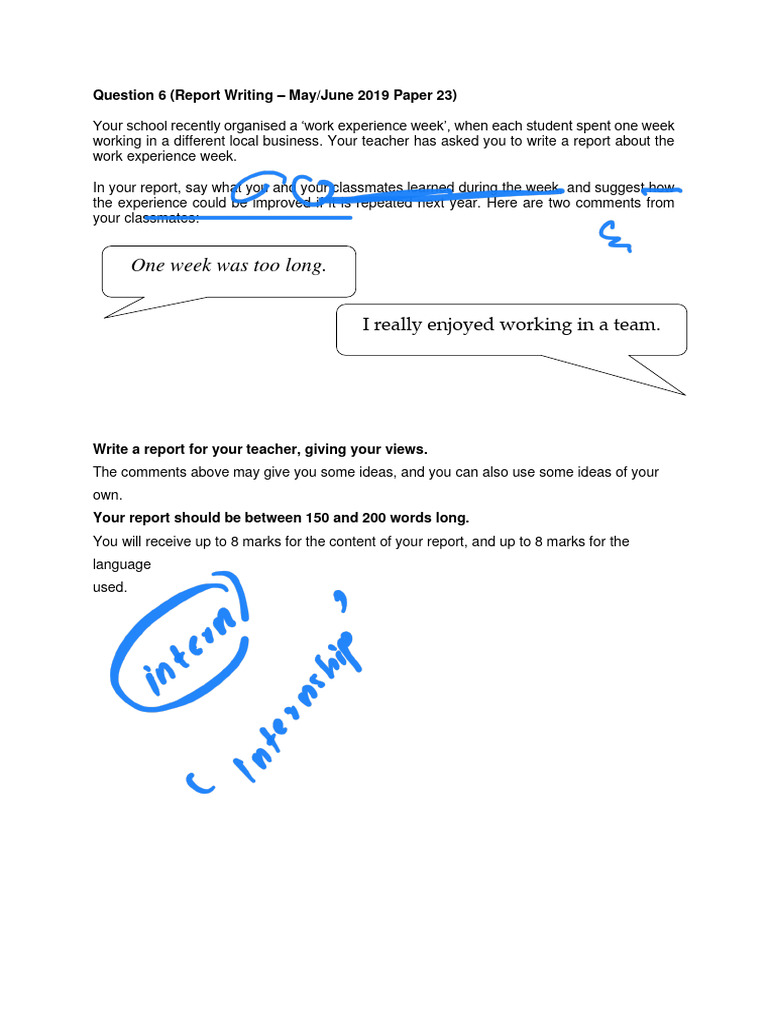 58 Work Experience Week A Star Model Report | PDF | Experience | Teachers