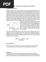 Catalase Activity: pH and Temperature Effects | PDF | Enzyme | Catalysis