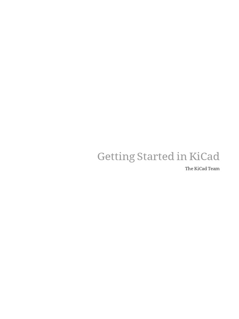 Getting Started in Kicad | PDF | Printed Circuit Board | Computer Engineering