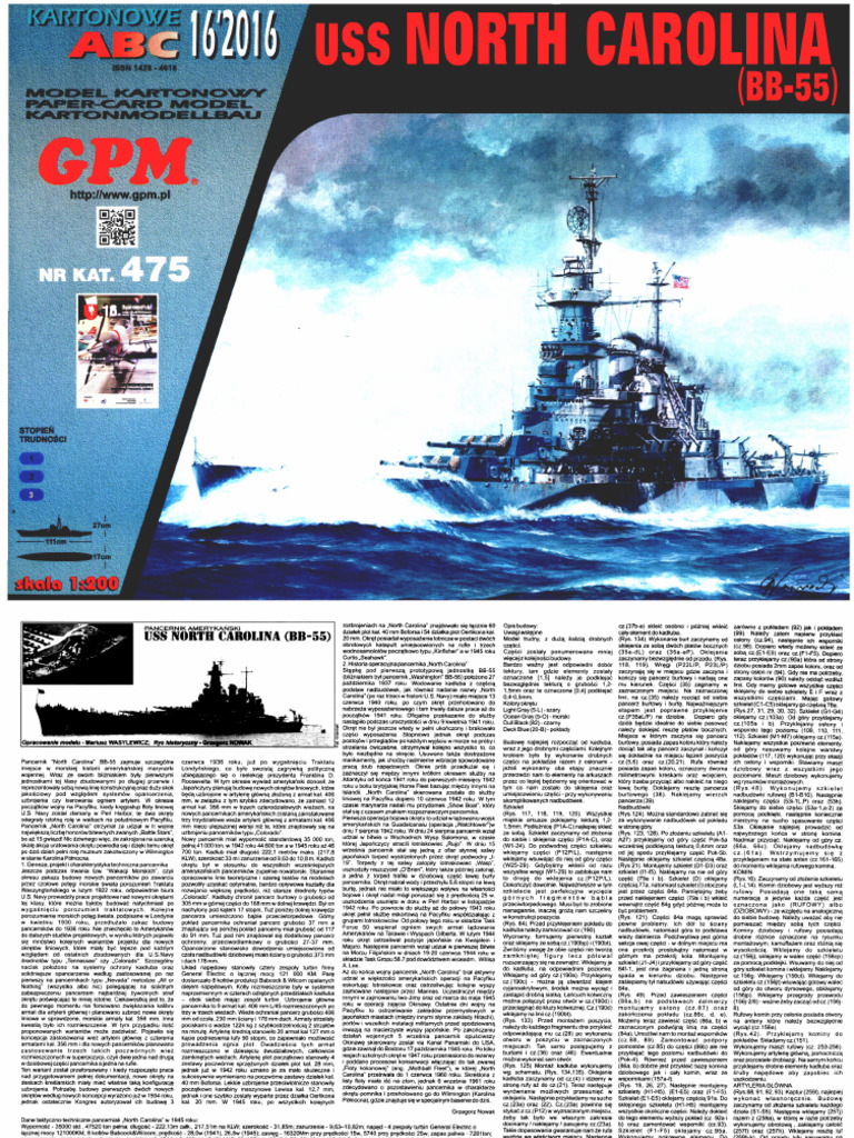 GPM 475 - USS North Carolina (BB-55) (2016) | PDF