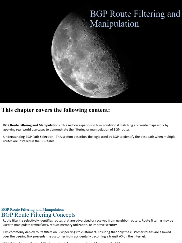 BGP Route Filtering Guide | PDF | Routing | Network Architecture