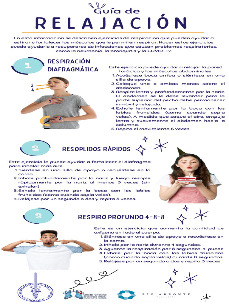 Infografía Guía de Relajación | PDF | Respiración