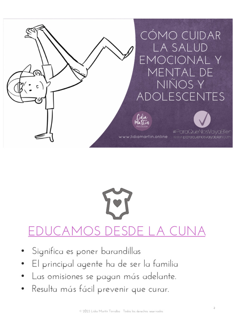 Materiales de CUIDAR LA SALUD EMOCIONAL Y MENTAL DE LOS NIÑOS Y ...