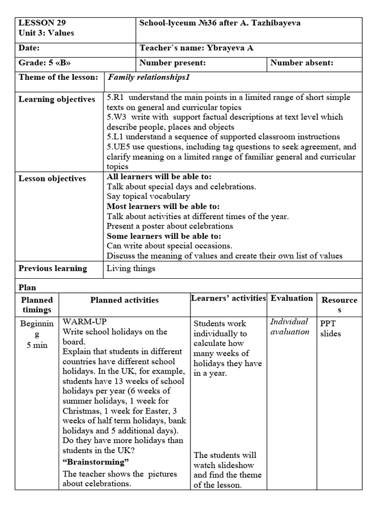 5 Grade 2 Term Excel | PDF | Vocabulary | Learning