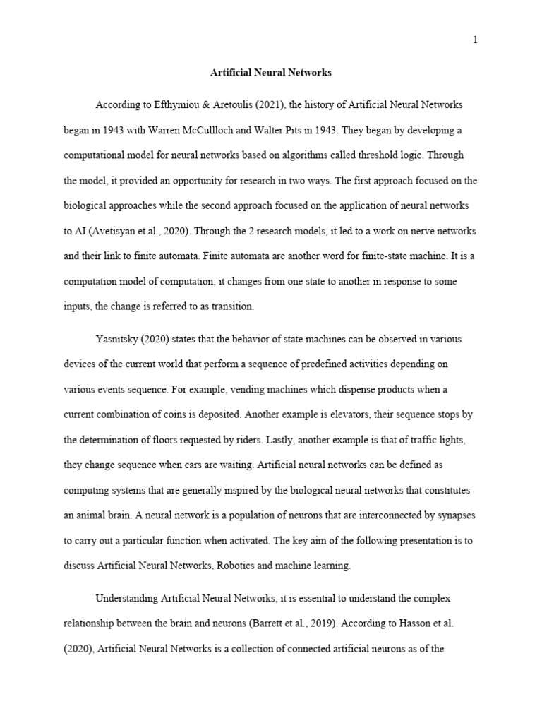 Artificial Neural Networks | PDF | Artificial Neural Network | Artificial Intelligence