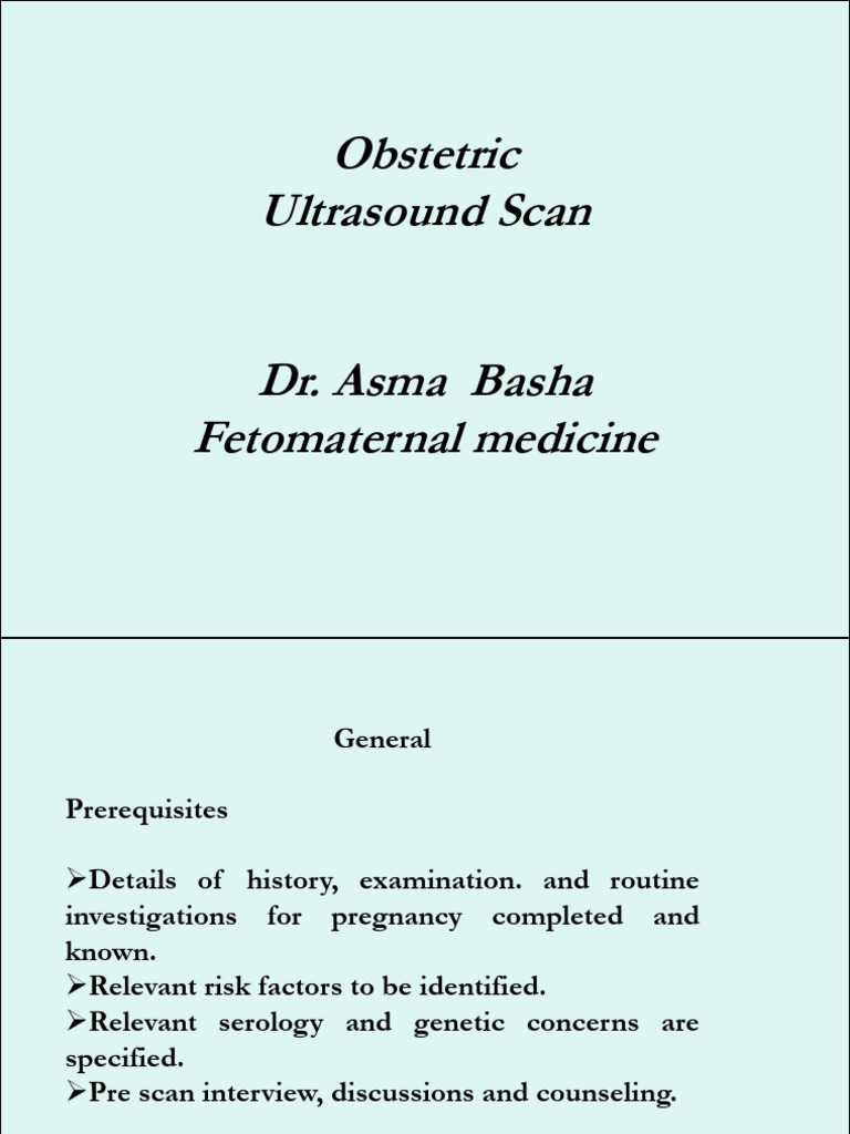 Obs US Scan | PDF | Pregnancy | Fetus