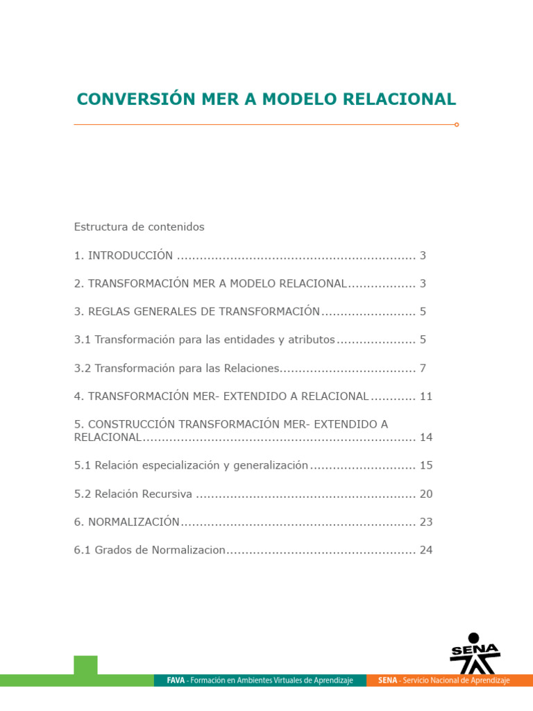 Transformación MER a Modelo Relacional | PDF | Base de datos relacional ...