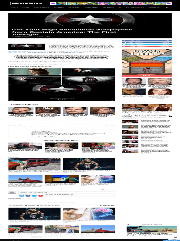 Get Your High Resolution Wallpapers From Captain America The First Avenger - HeyUGuys | PDF