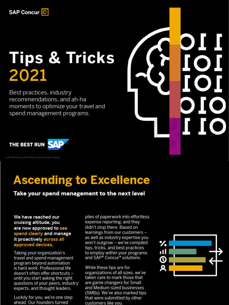 WW Tipsheet-Industry Tips and Tricks From Sap Concur | PDF | Credit ... WW Tipsheet-Industry Tips and Tricks From Sap Concur | PDF | Credit ...