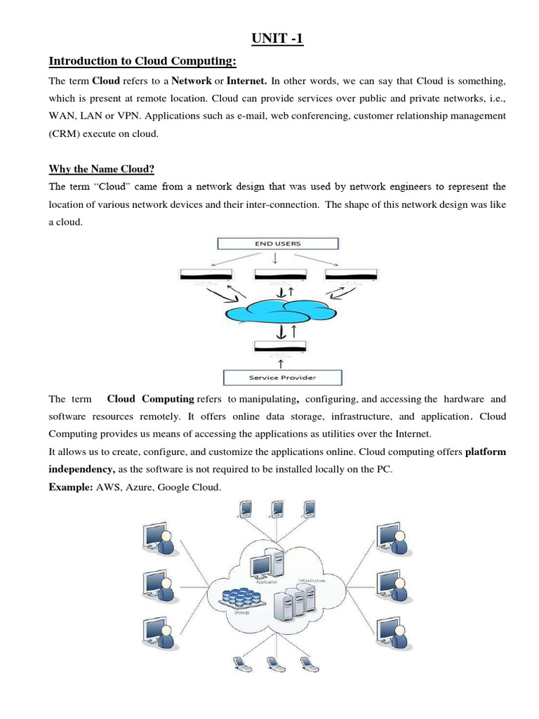 Cloud Notes | PDF | Cloud Computing | Client–Server Model