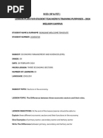 Grade 9 Economy Sectors Overview | PDF | Economies