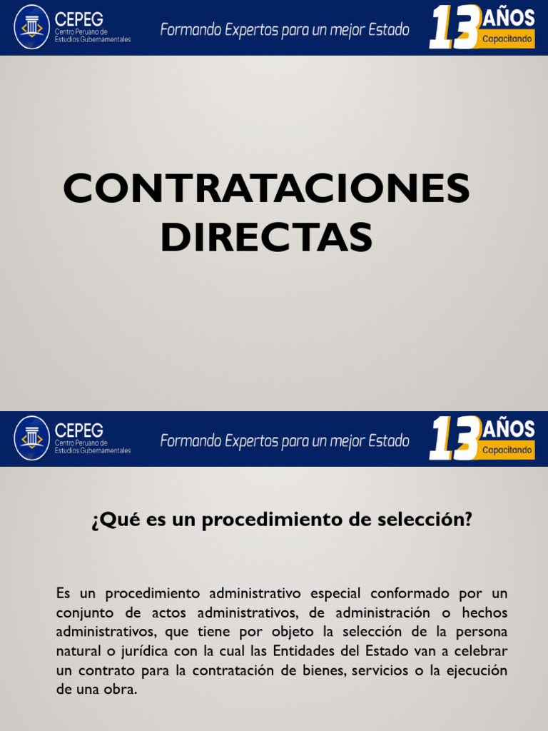 Modulo 4 Contrataciones Directas Adolfo Rodriguez | PDF