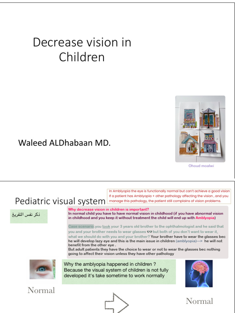 L12 Decreased Vision in Children | Download Free PDF | Visual Acuity ...