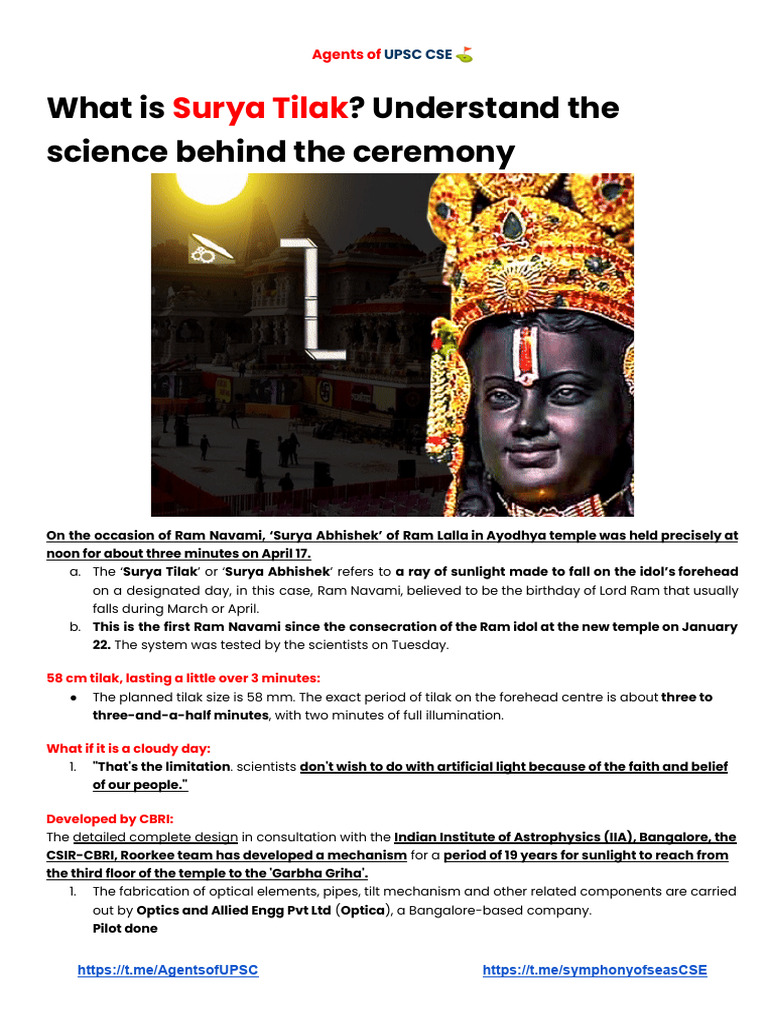 What Is Surya Tilak | PDF | Mirror | Aperture