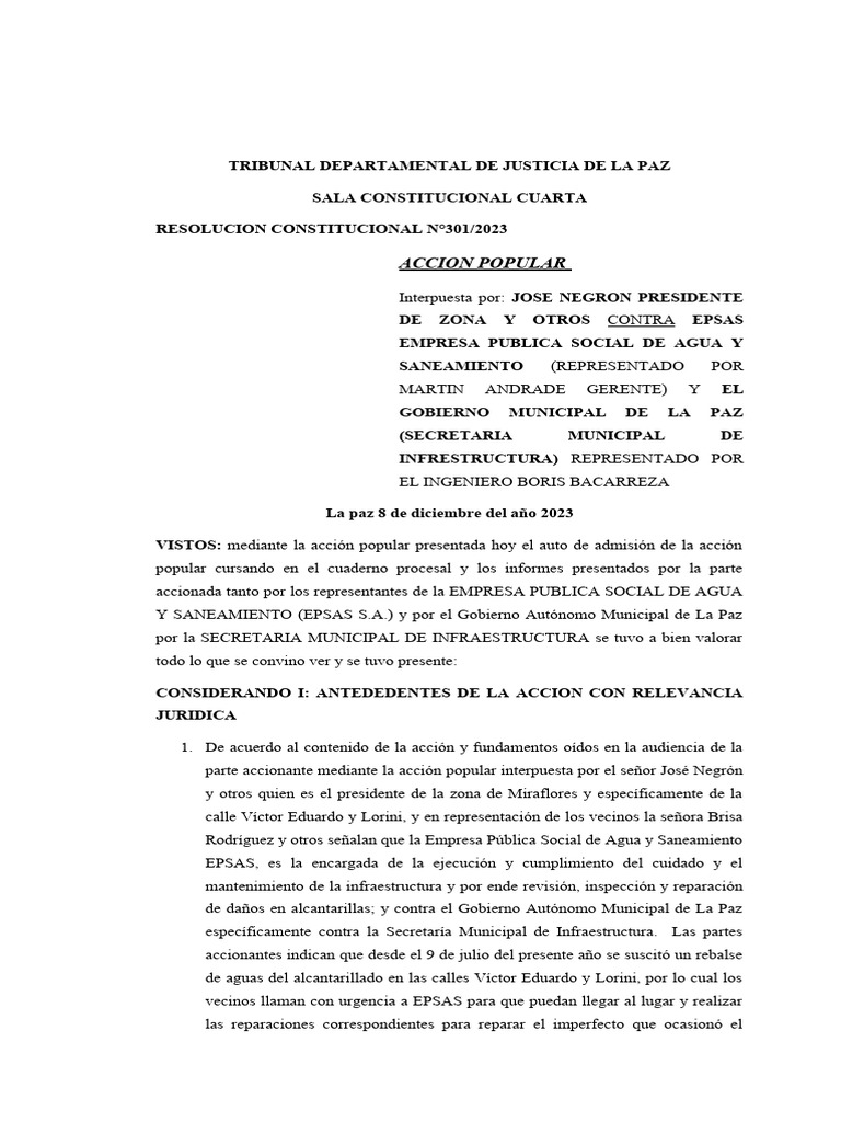 AUTO DE ADMISION Y RESOLUCION Final | PDF | Ley procesal | Caso de ley