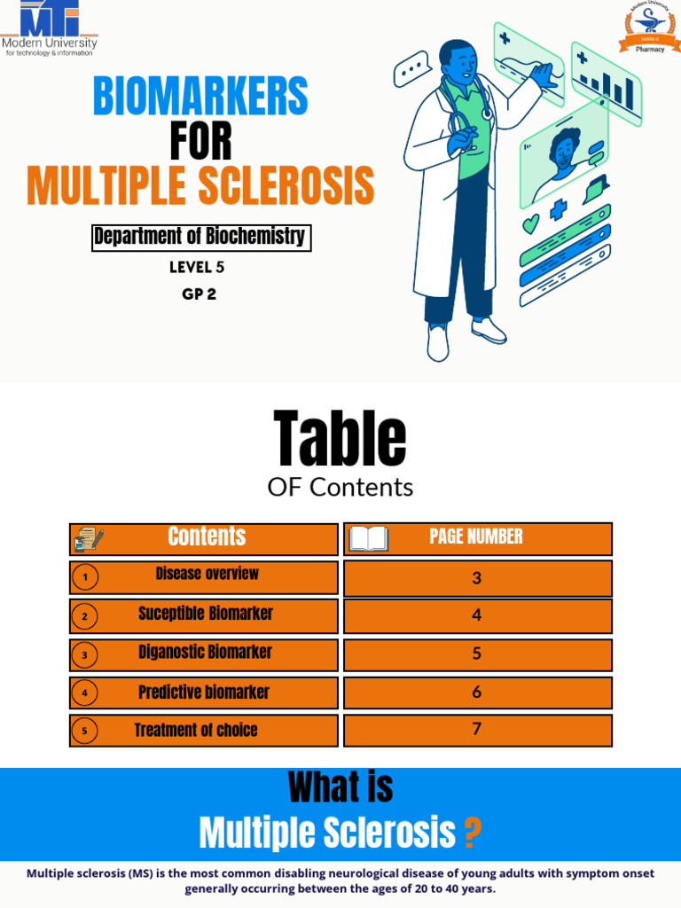 BIOMARKER | PDF | Multiple Sclerosis | Autoimmune Disease