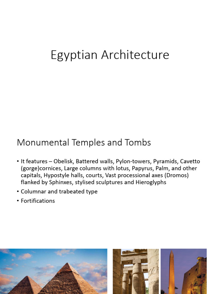 Egyptian Architecture | PDF | Egyptian Pyramids | Ancient Egypt