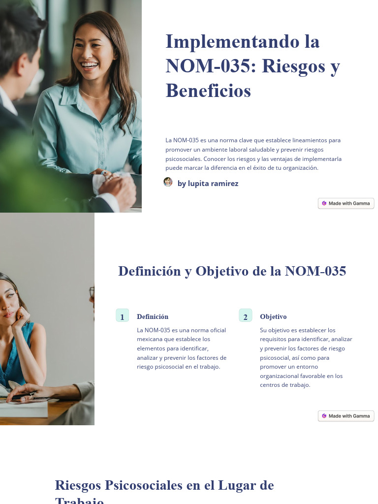 Implementando La NOM 035 Riesgos y Beneficios | PDF | Estrés (biología ...