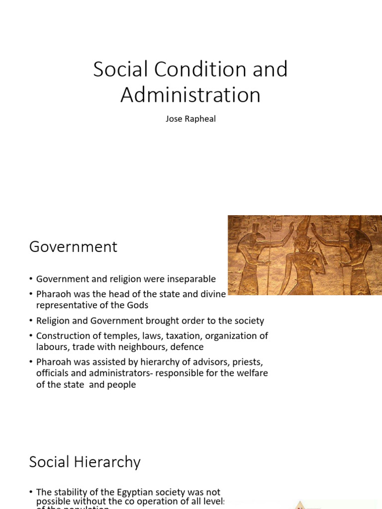 Social Condition and Administration | Download Free PDF | Pharaoh ...