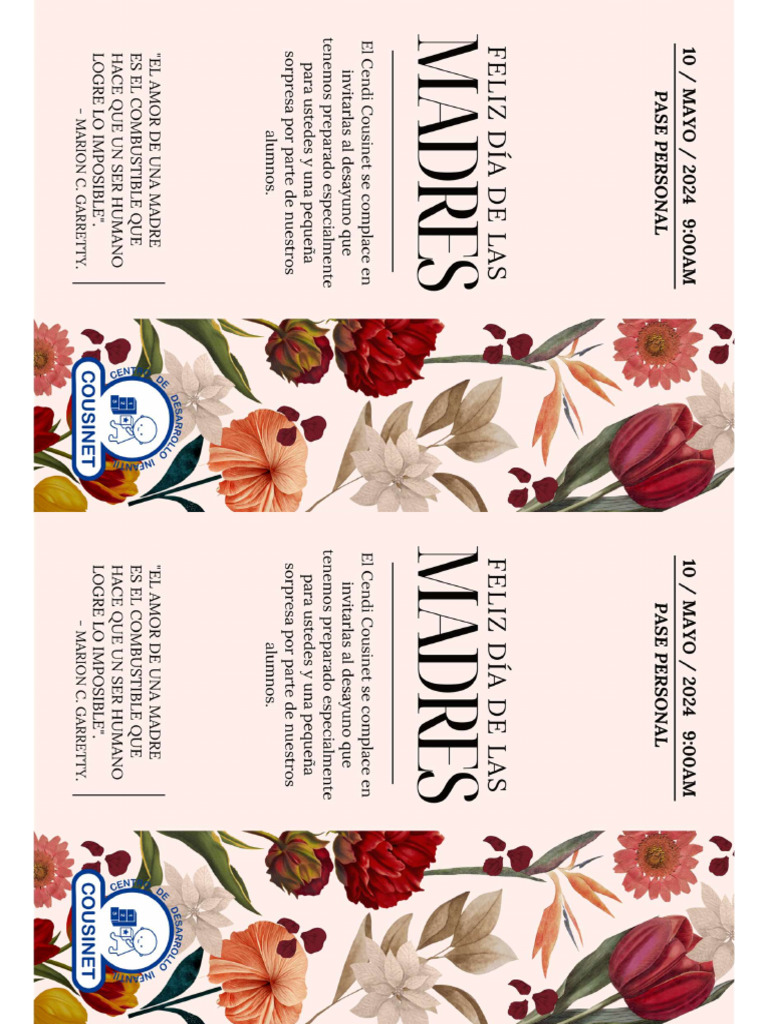 Dia De Las Madres Pdf